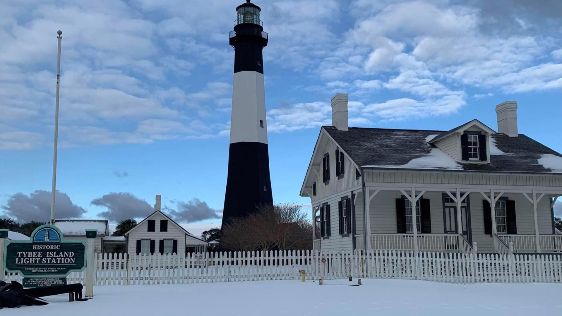 Snow photos: Tybee Island, Georgia, New Orleans and Pensacola, Florida ...