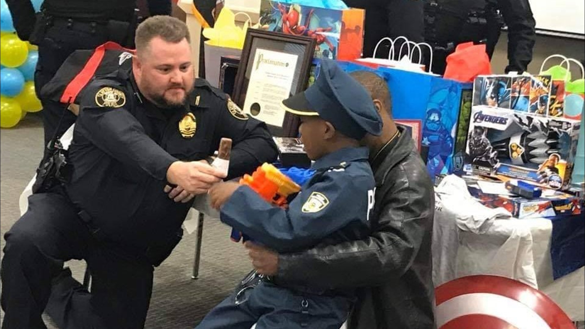 Boy with brain cancer has wish to be police officer fulfilled | 11alive.com