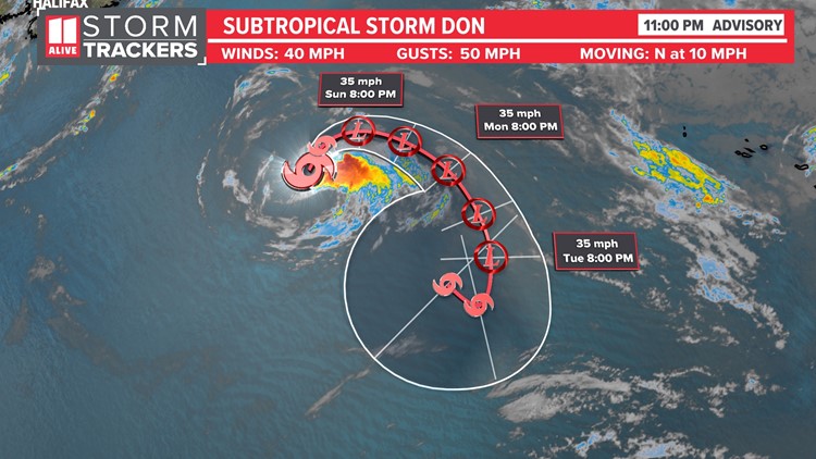 Subtropical Storm Don forms in Atlantic | What is a fish storm ...