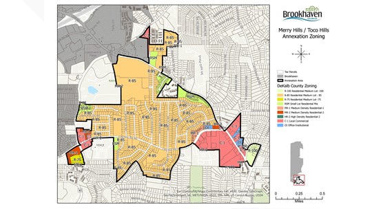 Brookhaven annexation of Toco Hills, Merry Hills, Biltmore Acres ...