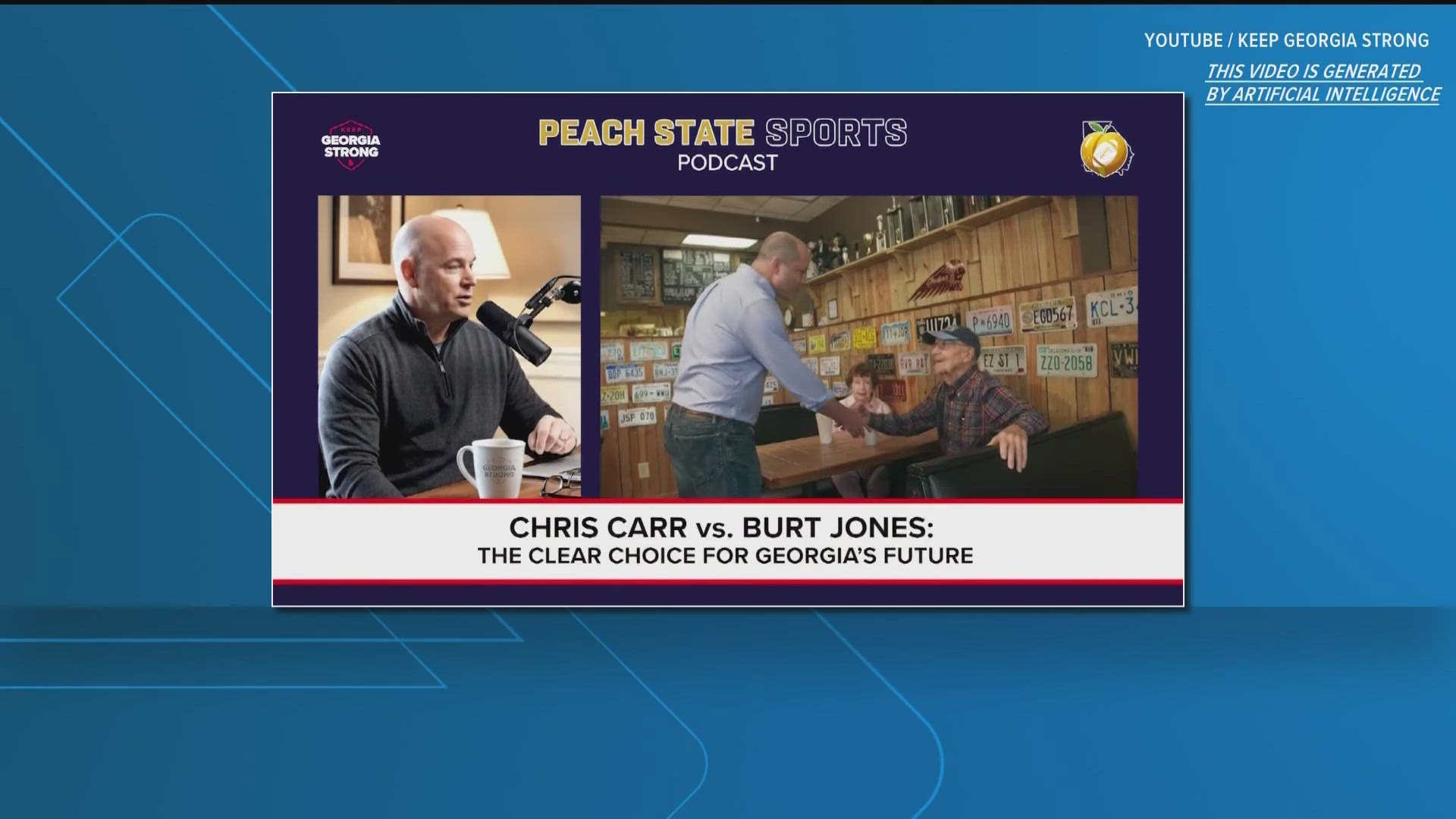 PAC supporting Chris Carr for governor uses AI to generate ad | 11alive.com