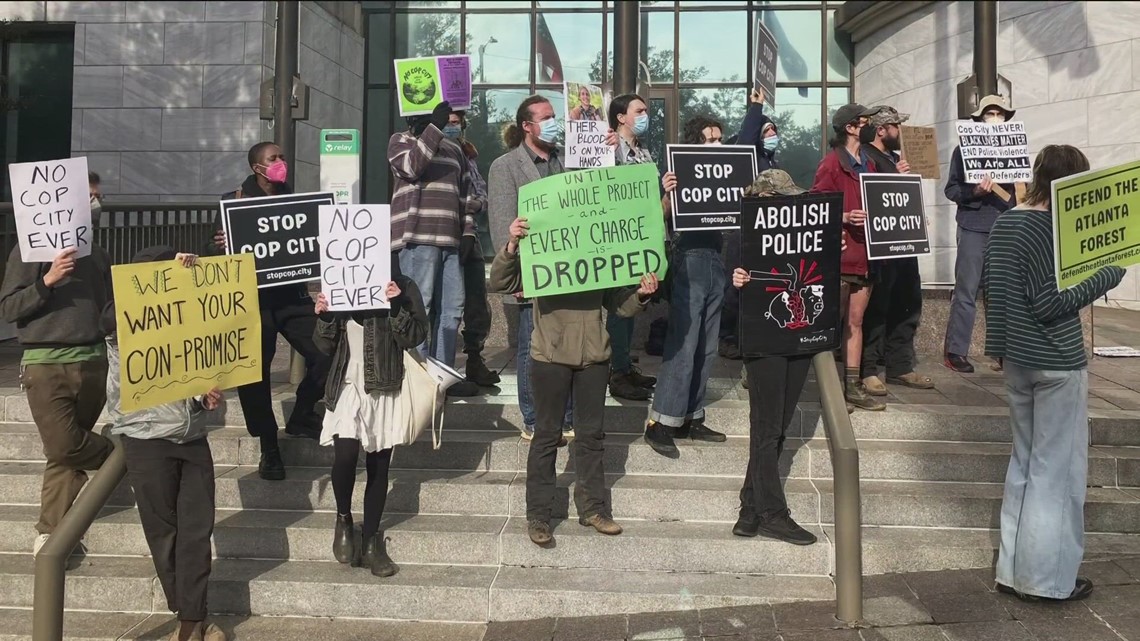Atlanta police training center Cop City protests RICO arraignment ...