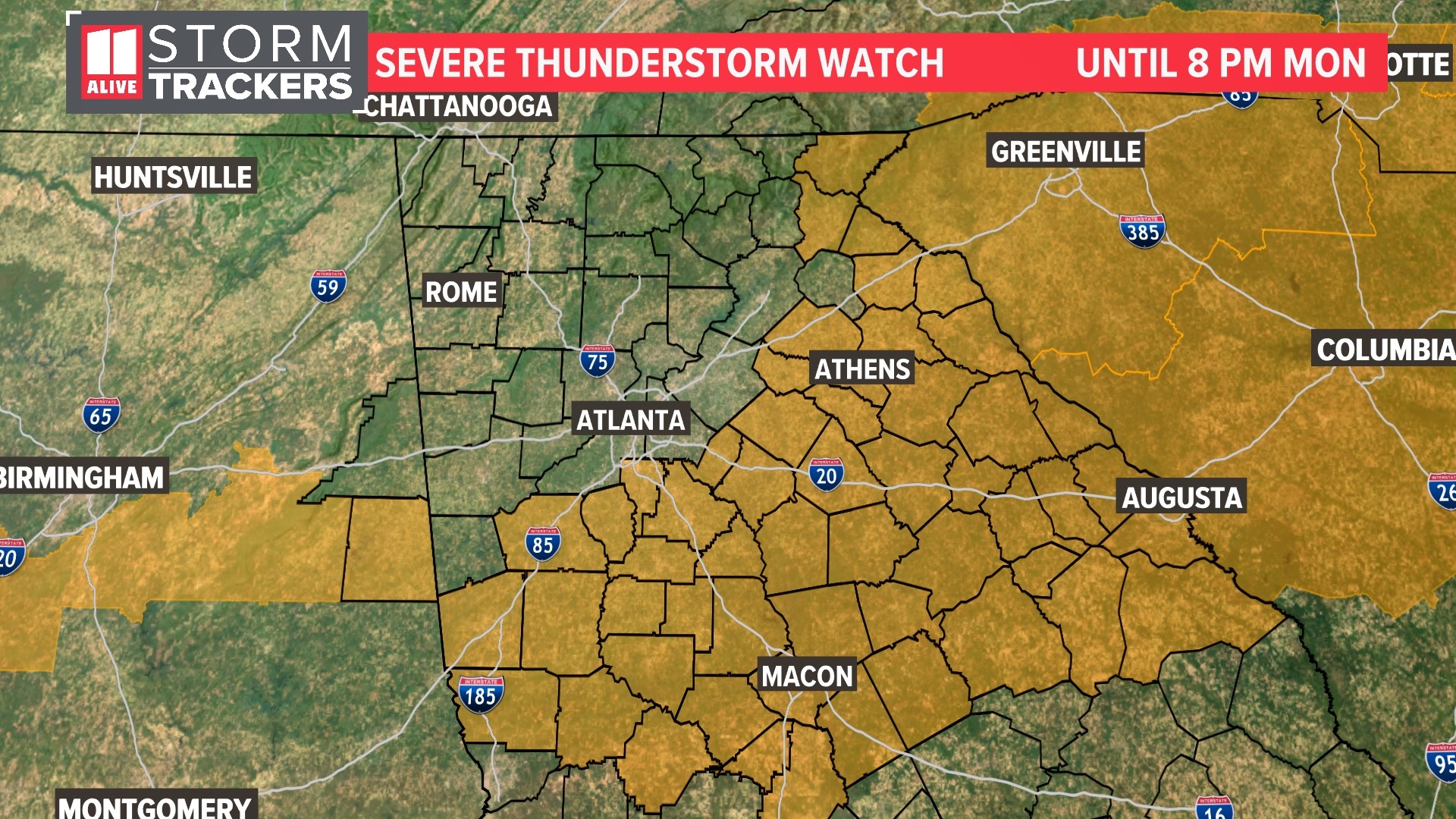 Atlanta severe weather updates | Monday, August 7 | 11alive.com