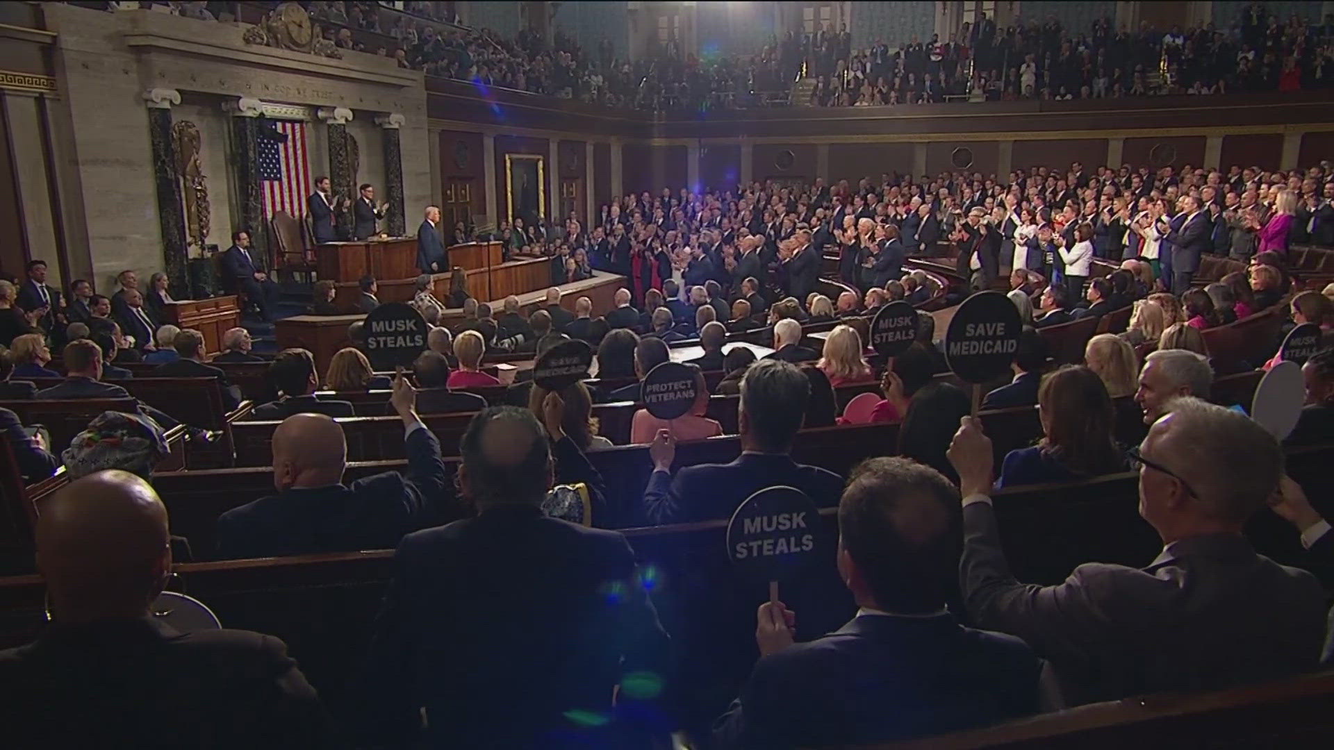 President Trump pays tribute to Laken Riley and her family during ...