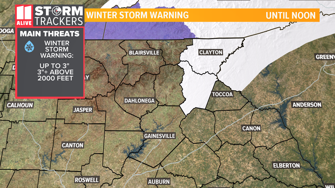 Snow possible in north Georgia Saturday, Feb. 6, 2021 | 11alive.com