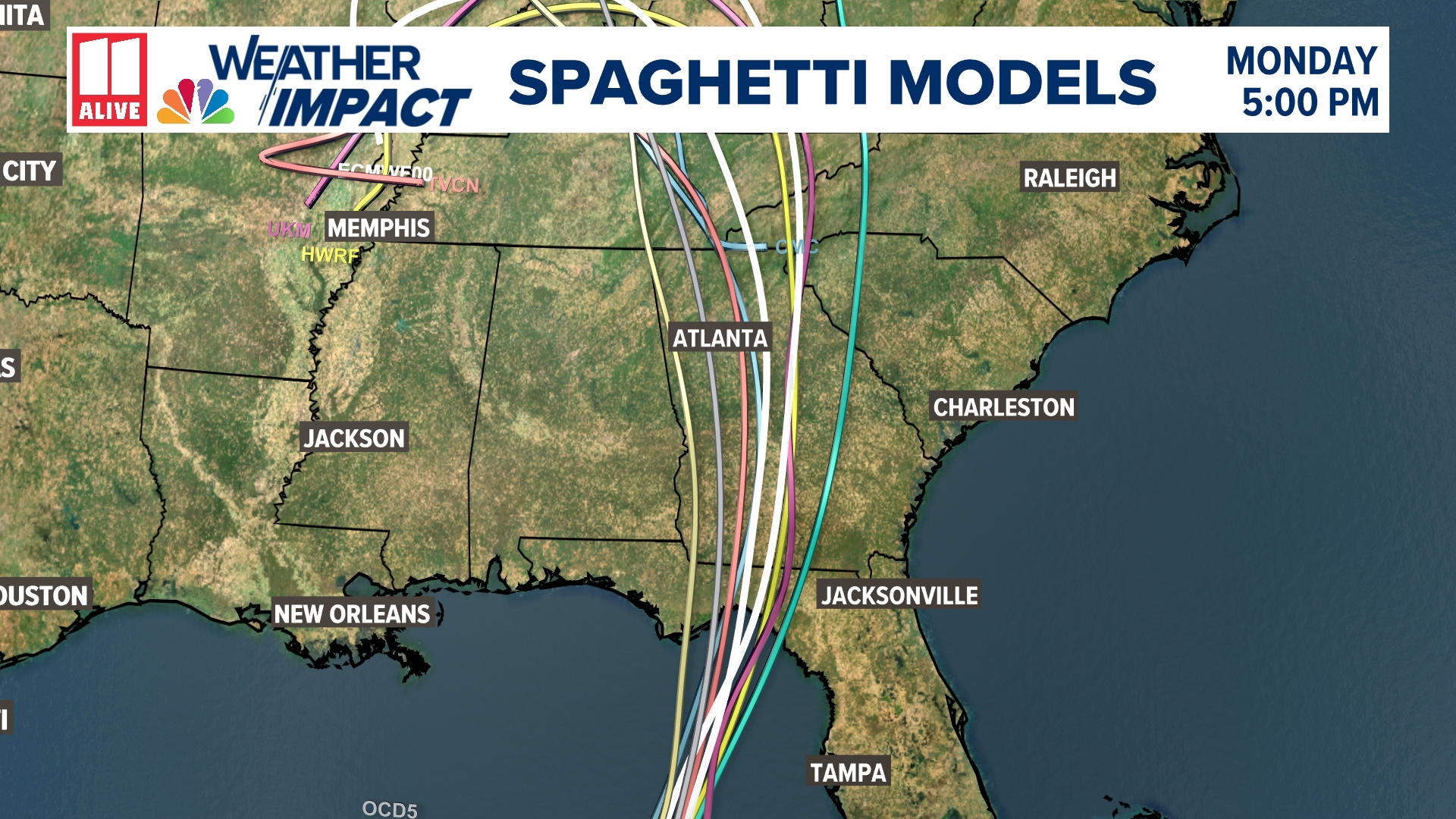 Helene forecast cone, spaghetti models, watches and warnings | 11alive.com