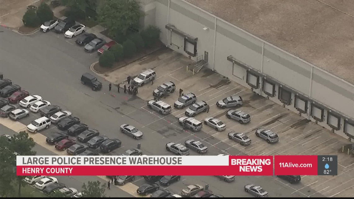 Large police presence at McDonough warehouse | 11alive.com
