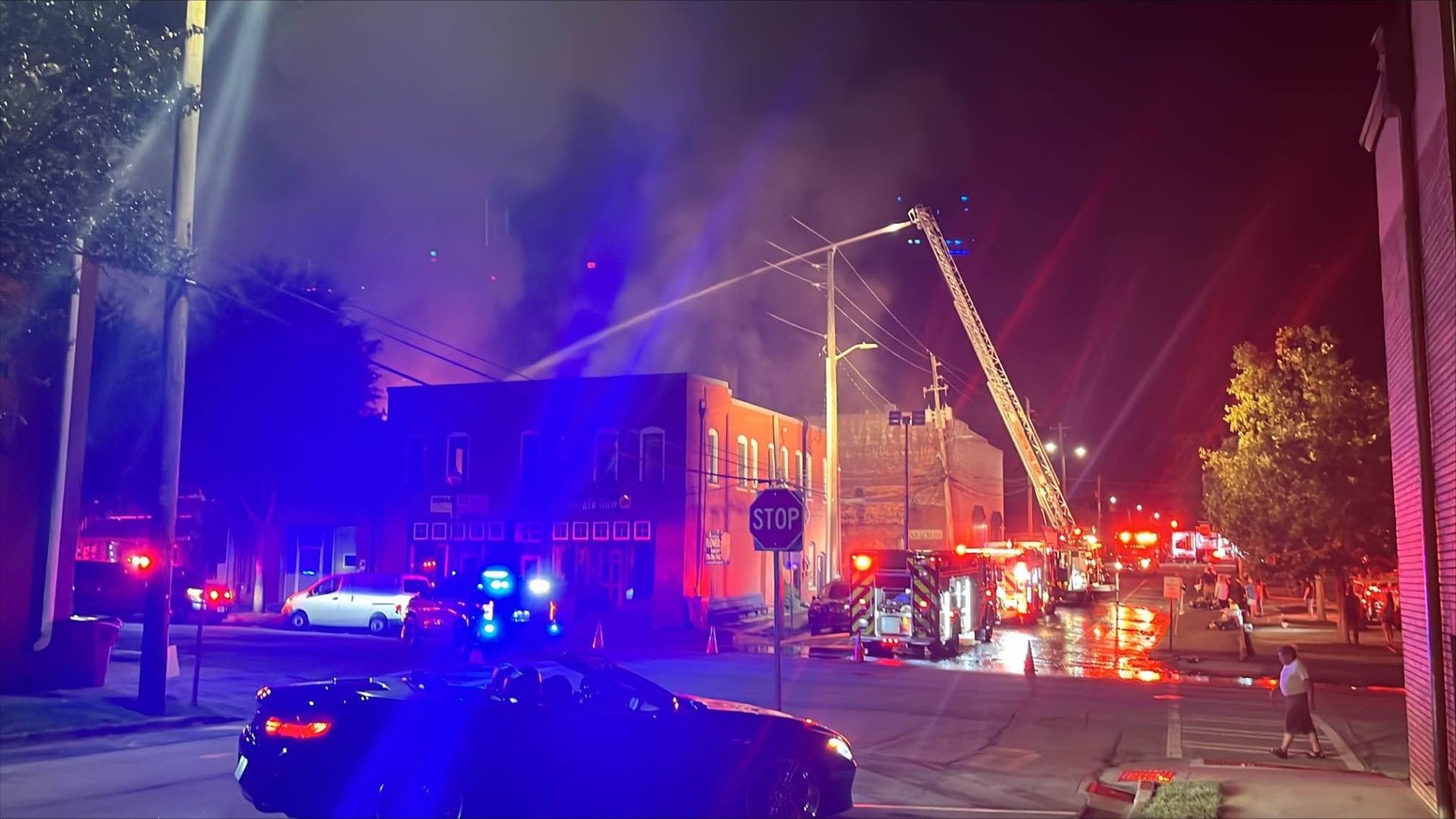 Fire engulfs Covington Square on movie night; businesses in ruins ...