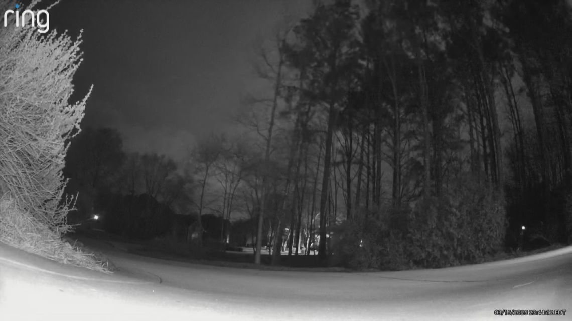 Ring camera captures wind and lightning in Tyrone | 11alive.com