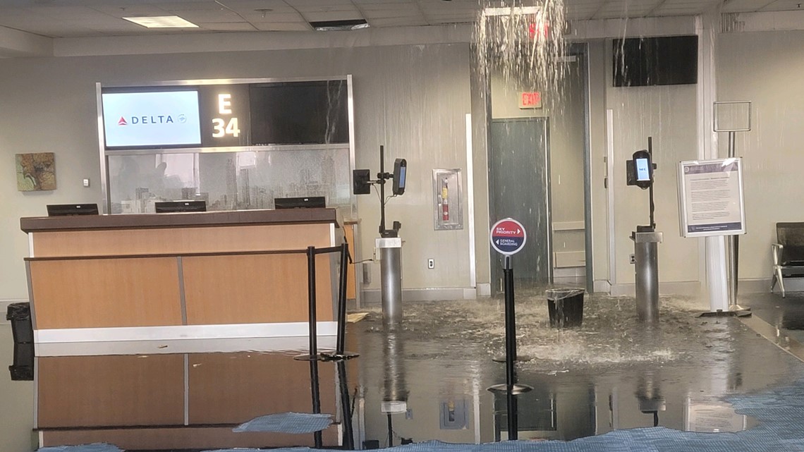 Hartsfield-Jackson Atlanta Airport pipe burst | Winter weather ...