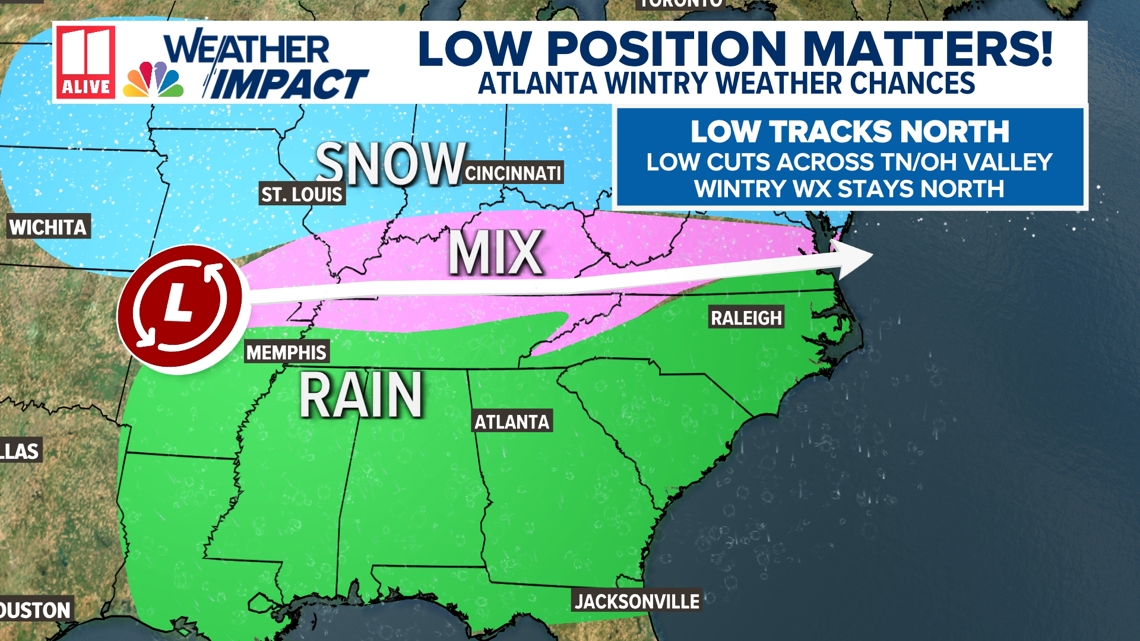 Is it going to snow in Atlanta Georgia this weekend | 11alive.com
