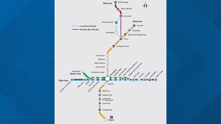 MARTA Red Line closed | How to find transportation | 11alive.com