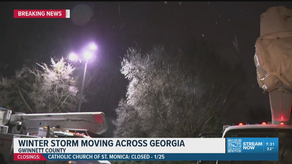 Cobb County update as wet conditions begin to turn icy | 11alive.com