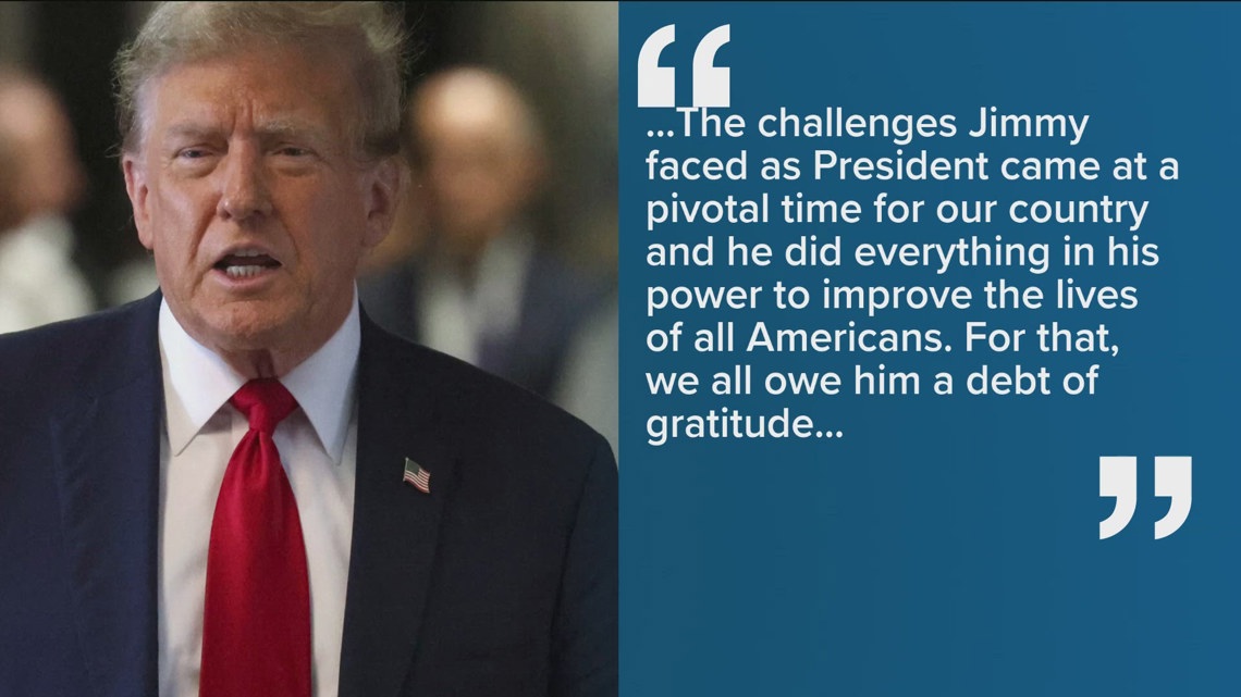 Trump on Jimmy Carter: 'We all owe him a debt of gratitude' | 11alive.com