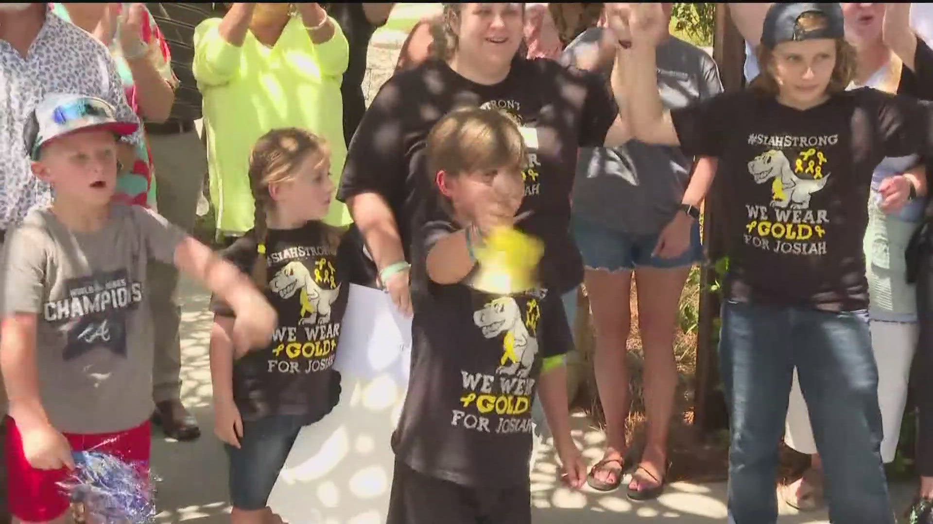 Young cancer survivor rings victory bell | 11alive.com
