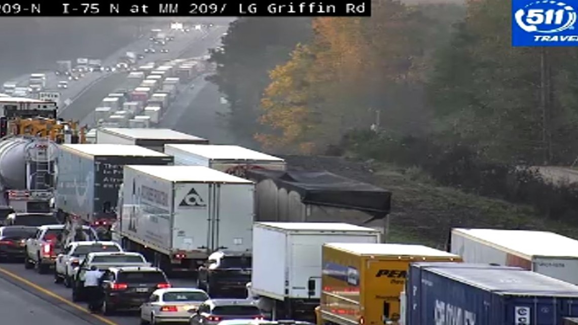 I75 traffic in Butts County, Henry County | Highway closed crash | 11alive.com