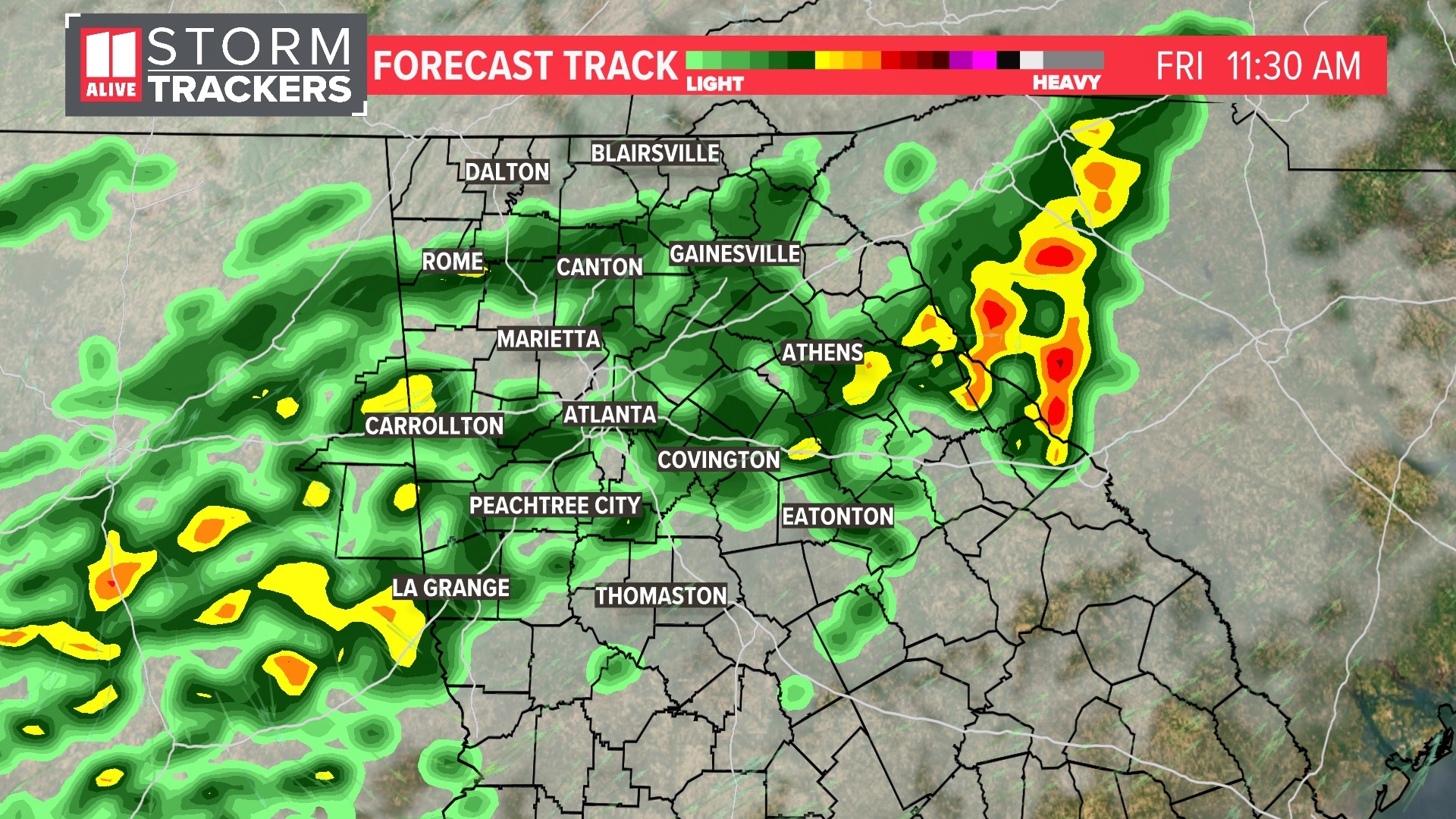 When will there be storms in Atlanta? | Full timeline | 11alive.com