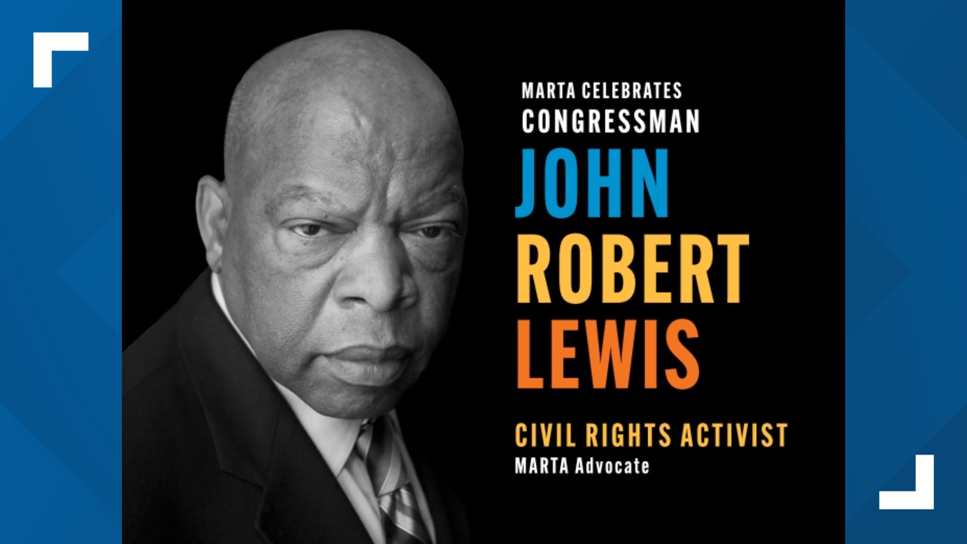 Bus honoring John Lewis unveiled at MARTA event | 11alive.com