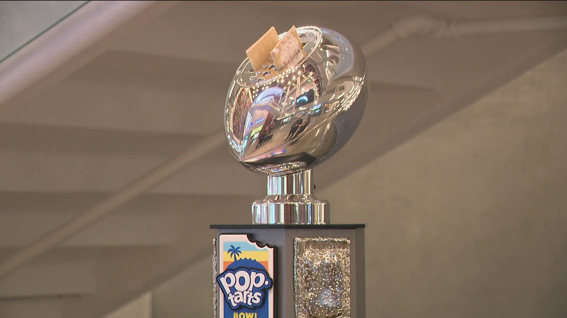 The Poptart Bowl trophy in Atlanta, and yes it has a working toaster ...