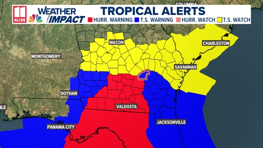 Helene forecast cone, spaghetti models, watches and warnings | 11alive.com