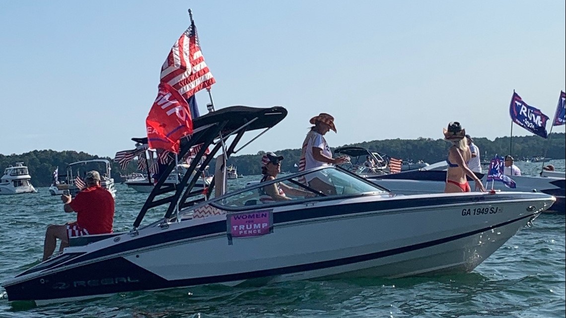Trump boat parade, rally today on Lake Lanier in Georgia | 11alive.com