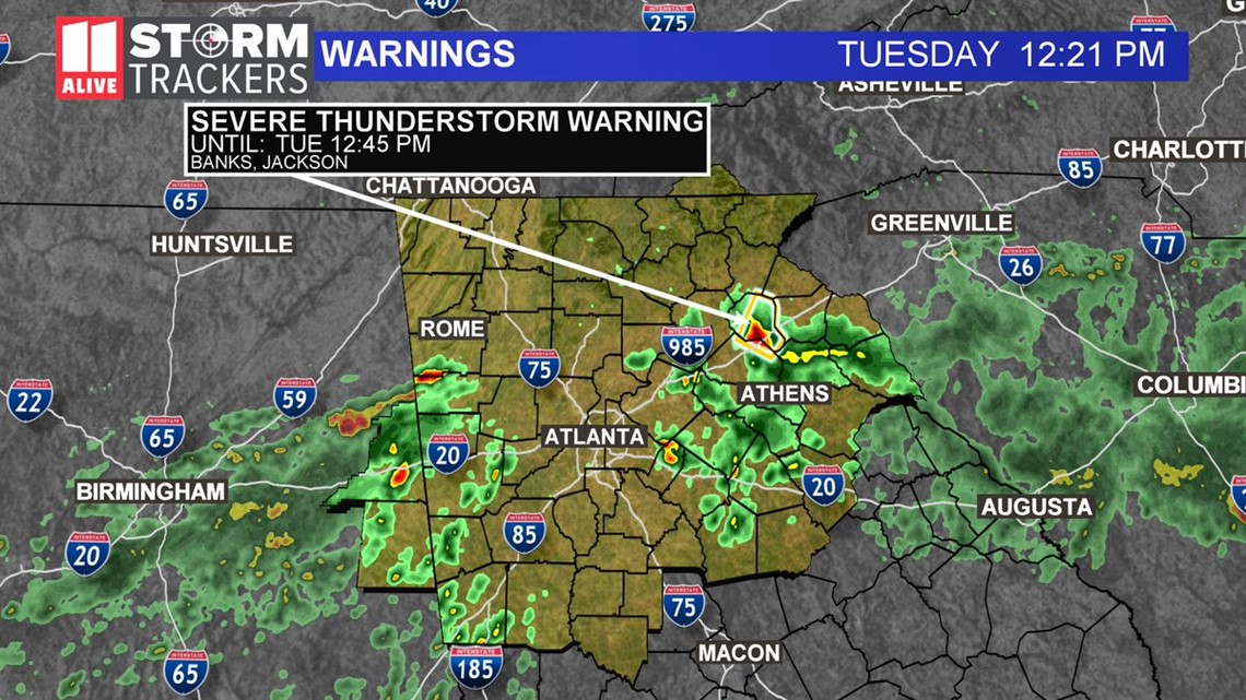 Storms bring rain and lightning into Georgia | 11alive.com