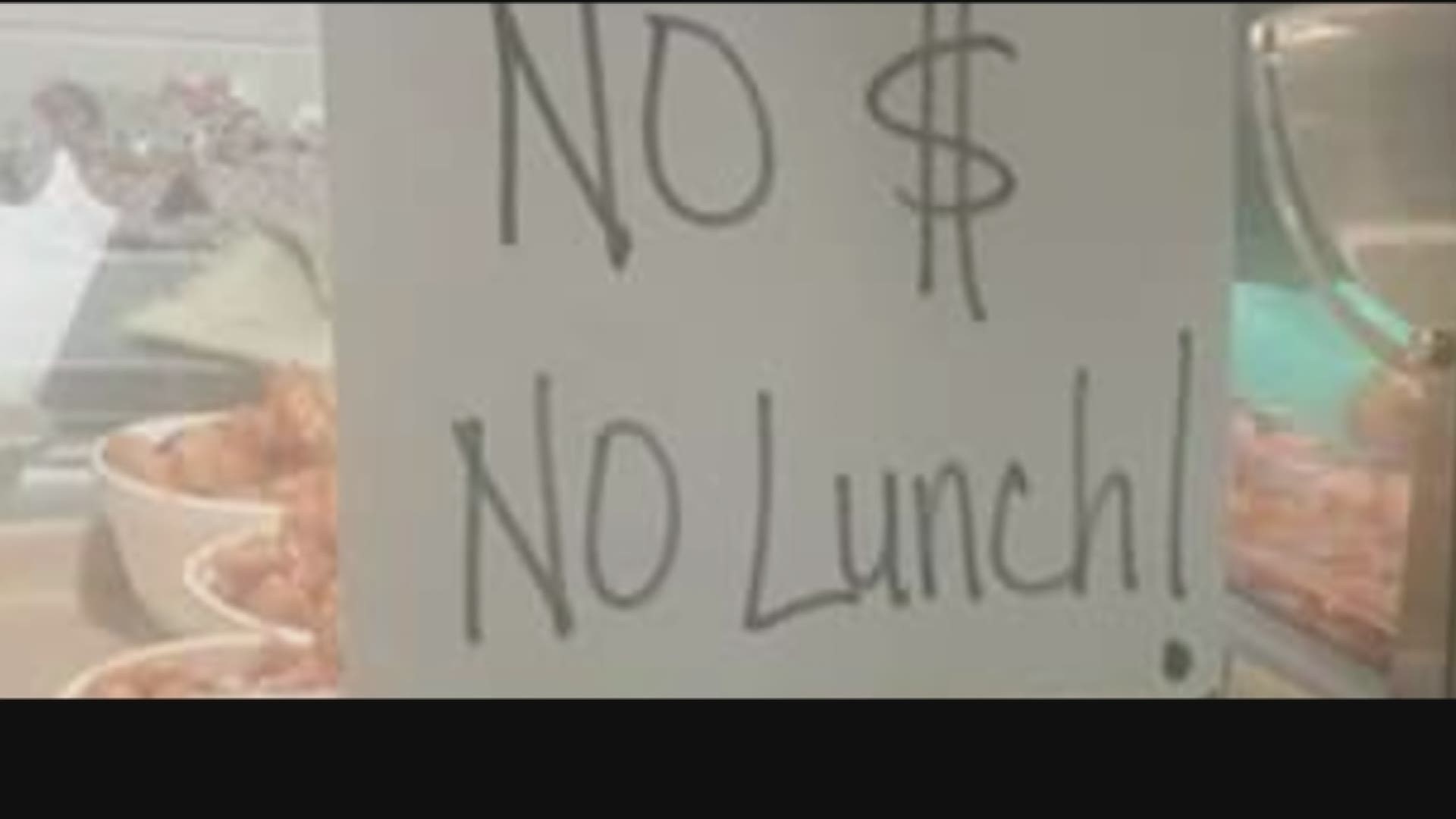 VERIFY | School posts 'No $, No Lunch!' sign | 11alive.com