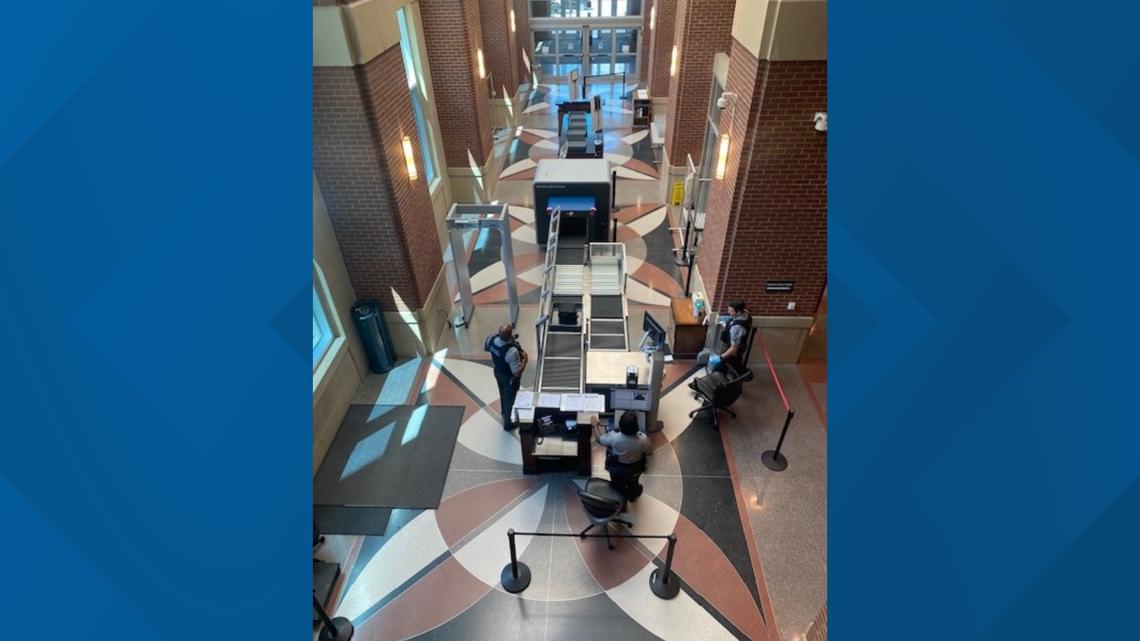 New security machine at Cobb County courthouse | How it works | 11alive.com