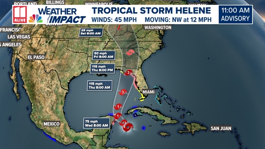 Hurricane Helene | What was the final path of the storm? | 11alive.com