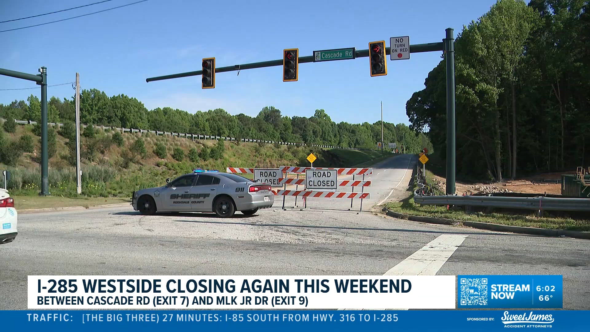 I-285 closes again this weekend; GDOT says drivers should follow signs ...