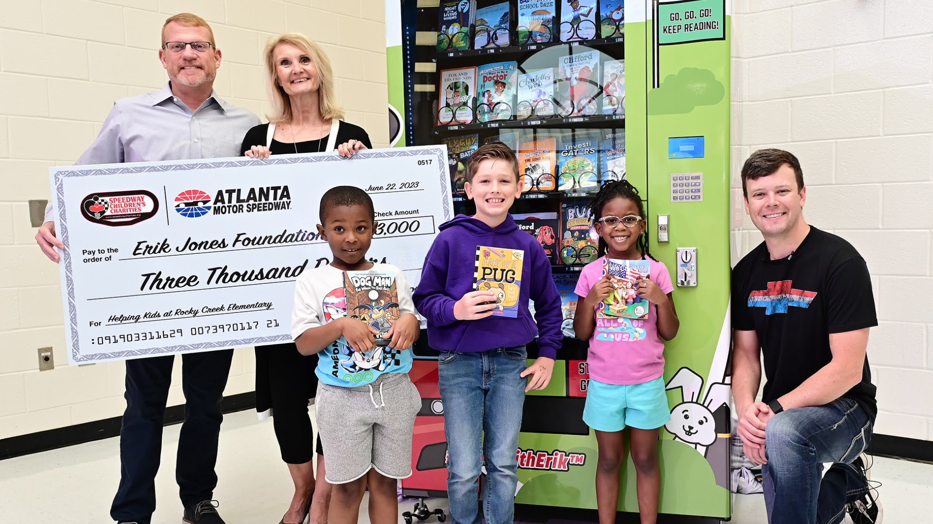 NASCAR Driver Erik Jones at Rocky Creek Elementary in Henry Co ...