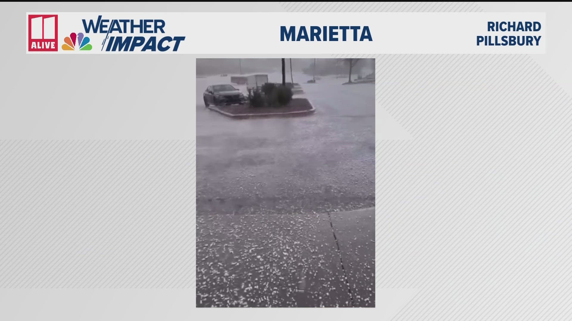 Hail falls over parts of Kennesaw, Marietta during Thursday scattered ...