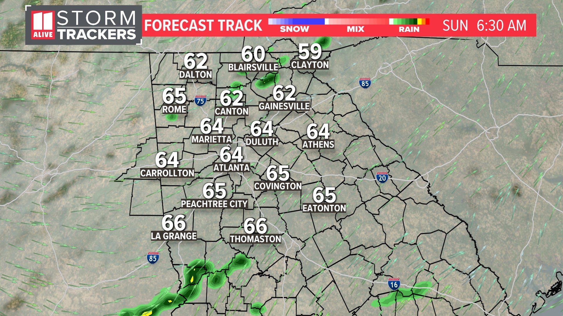 Heavy rainfall in metro Atlanta, north Georgia | Timeline weekend ...