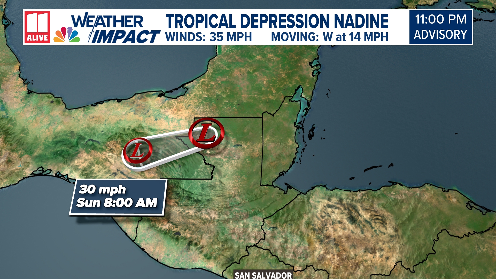 Tropical Storm Nadine | Storm forecast | 11alive.com