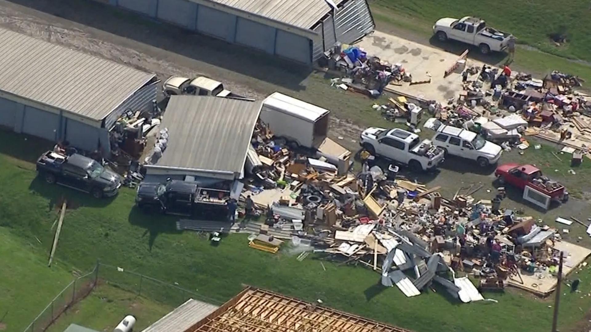 Damage in north Georgia | Gas station ripped down by strong winds ...