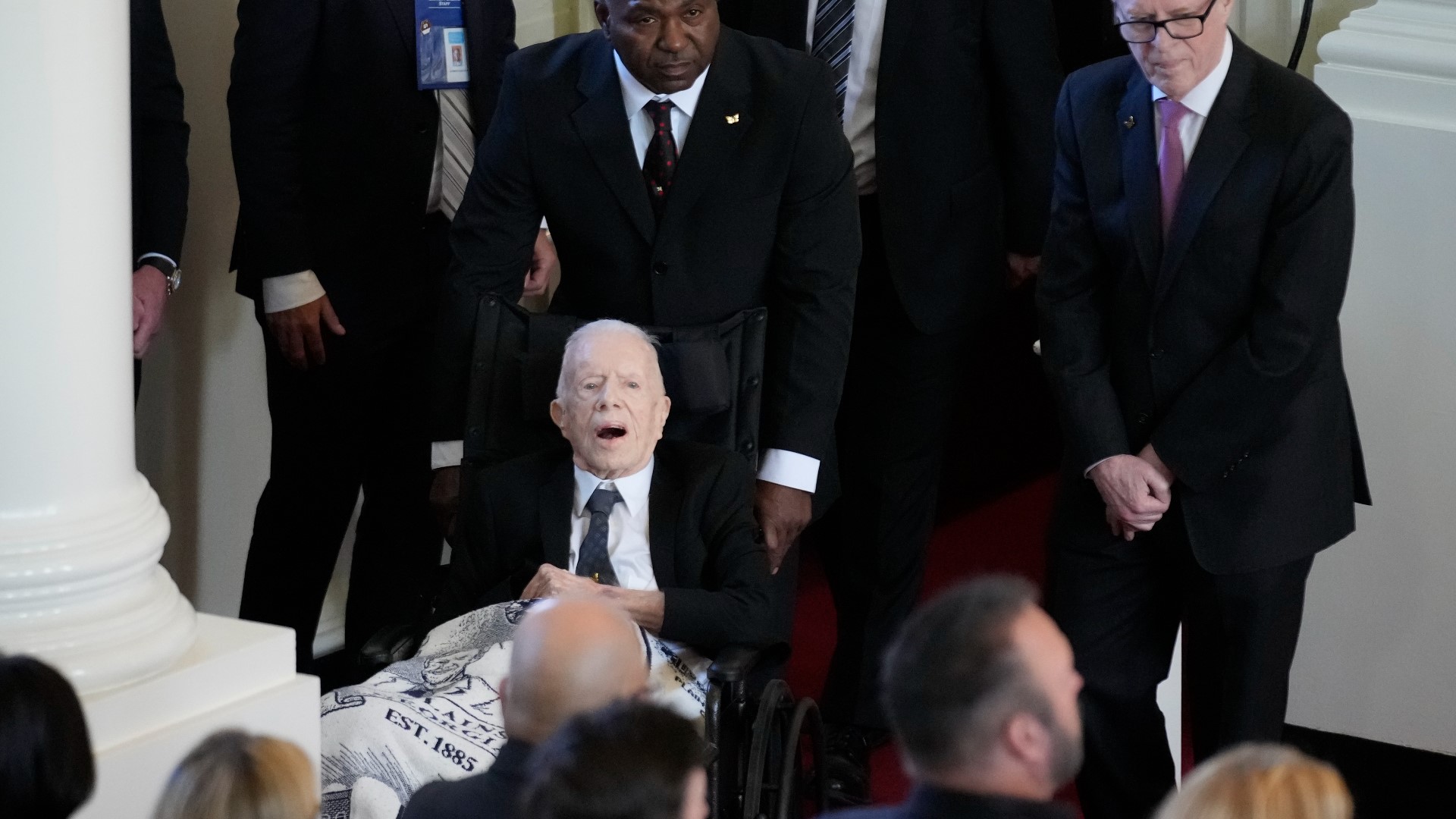 Jimmy Carter at Rosalynn Carter Atlanta tribute service | 11alive.com