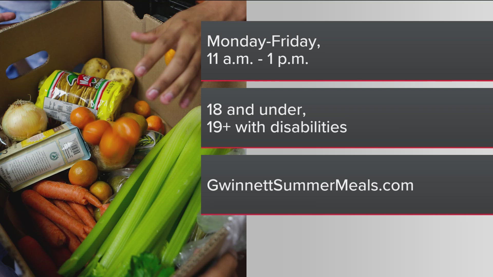 Gwinnett summer meals program begins today | 11alive.com
