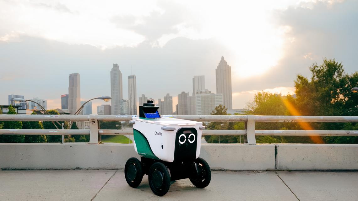 Uber Eats robot delivery drivers in Atlanta | 11alive.com