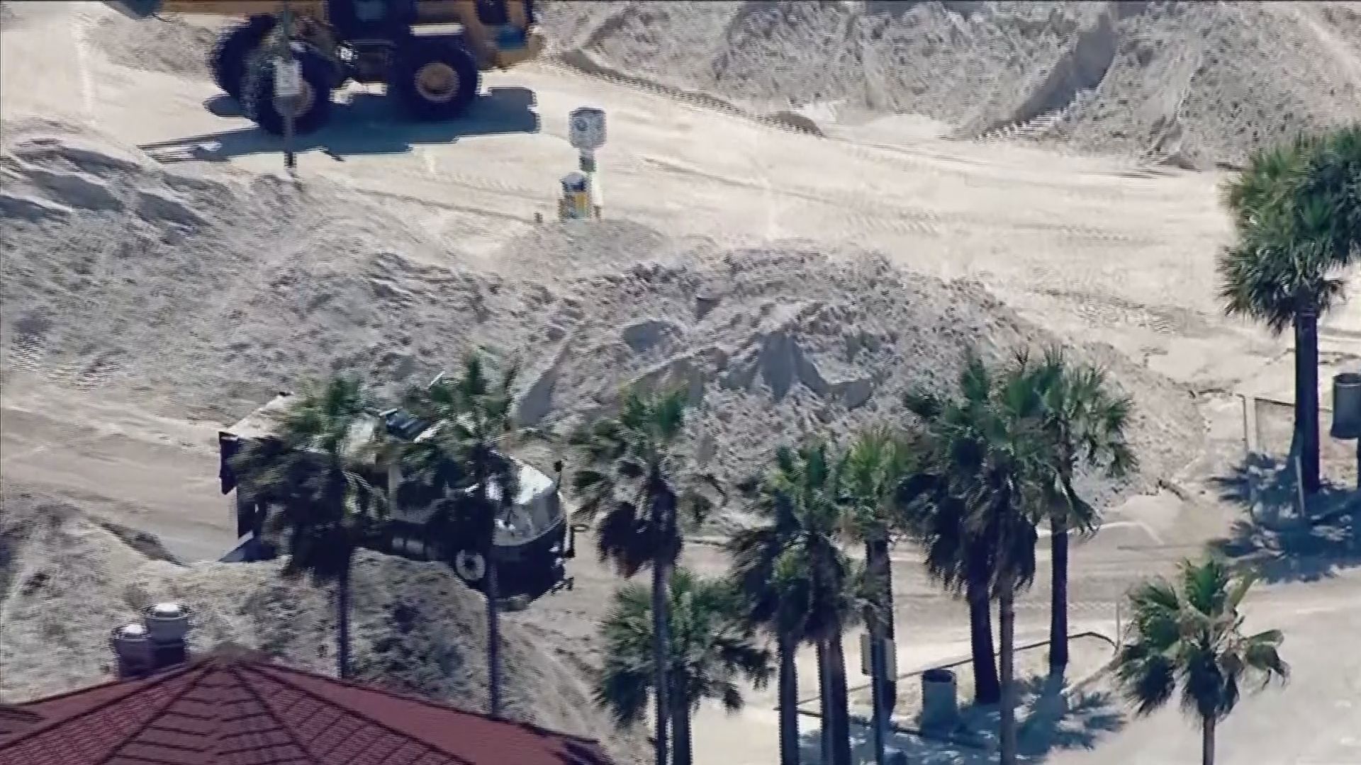 Aerial view of Clearwater Beach storm damage from Helene | 11alive.com