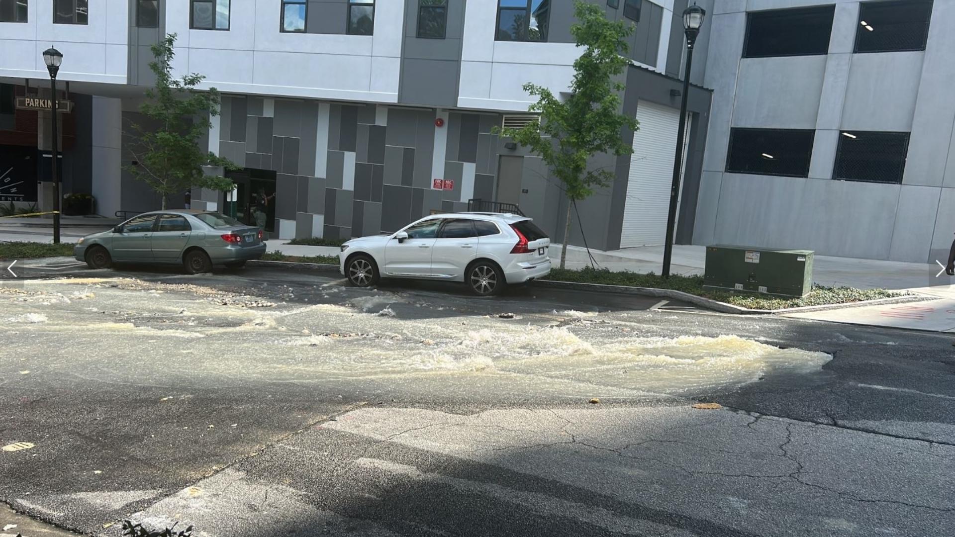 Water restored after flooding busy road in Buckhead | 11alive.com