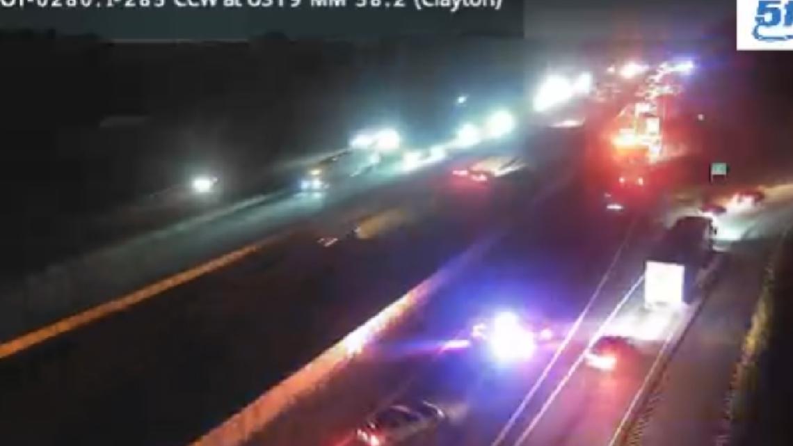 I 75 I 285 traffic ramp closed in Clayton County after crash | 11alive.com