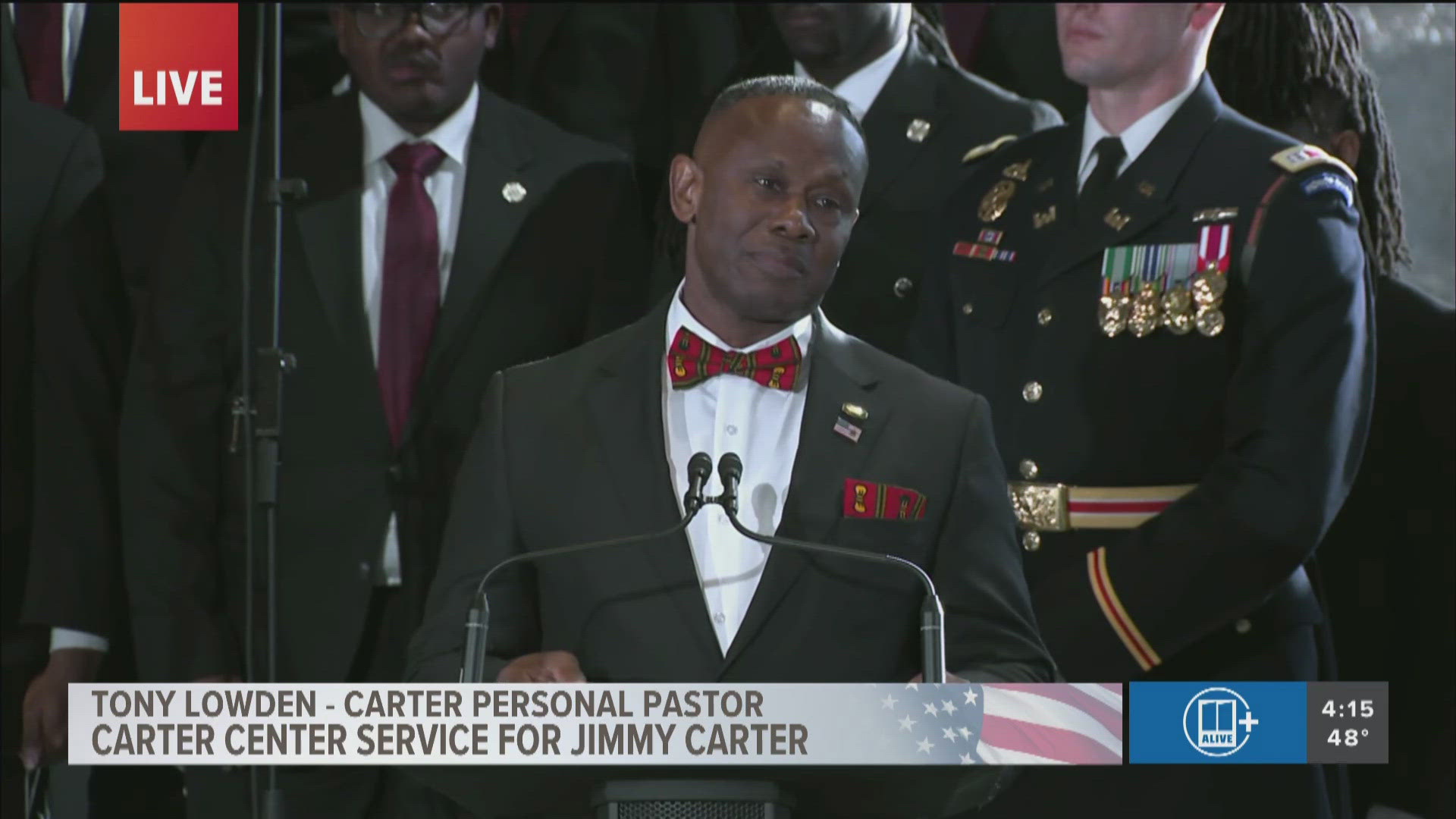 Jimmy Carter's pastor reads scripture at The Carter Center | 11alive.com