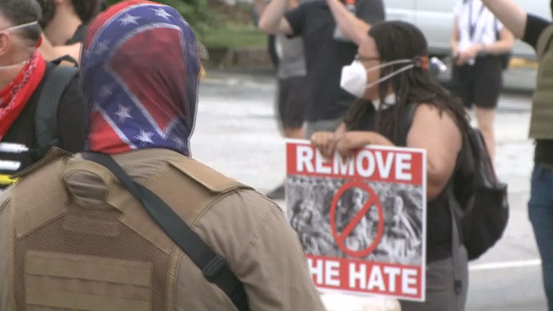 Stone Mountain white nationalist protests counterprotests today ...