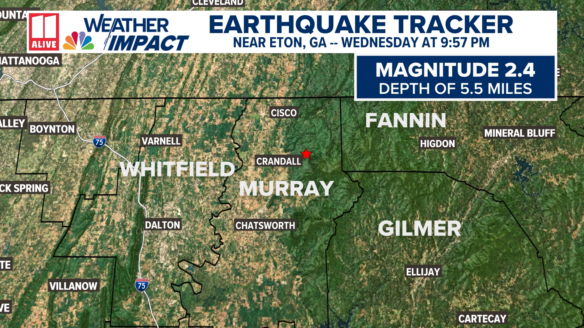 Earthquake reported in northwest Georgia | 11alive.com