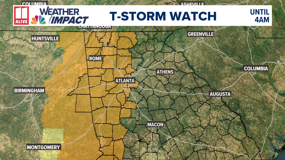 Overnight storms in metro Atlanta, Georgia March 3 and March 4 ...