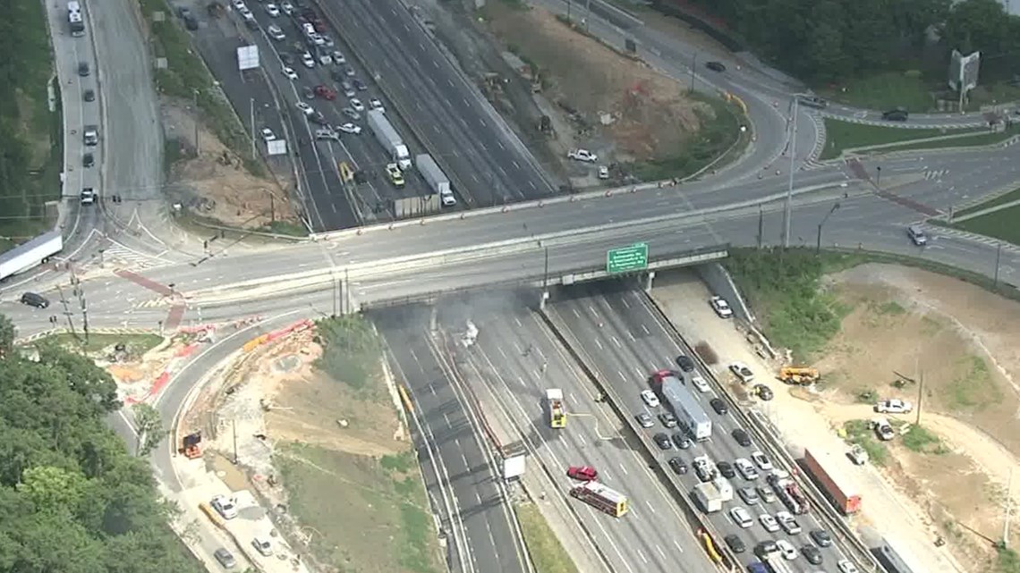 I285 Atlanta traffic | Crash near Ashford Dunwoody Road, Monday ...