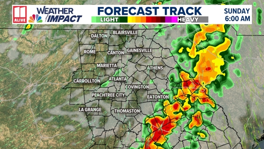 Weather Impact Alert | Severe storms north Georgia, metro Atlanta this ...