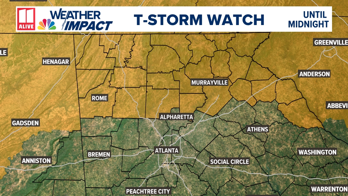 Atlanta weather today | Storms on the way | 11Alive Weather Impact ...
