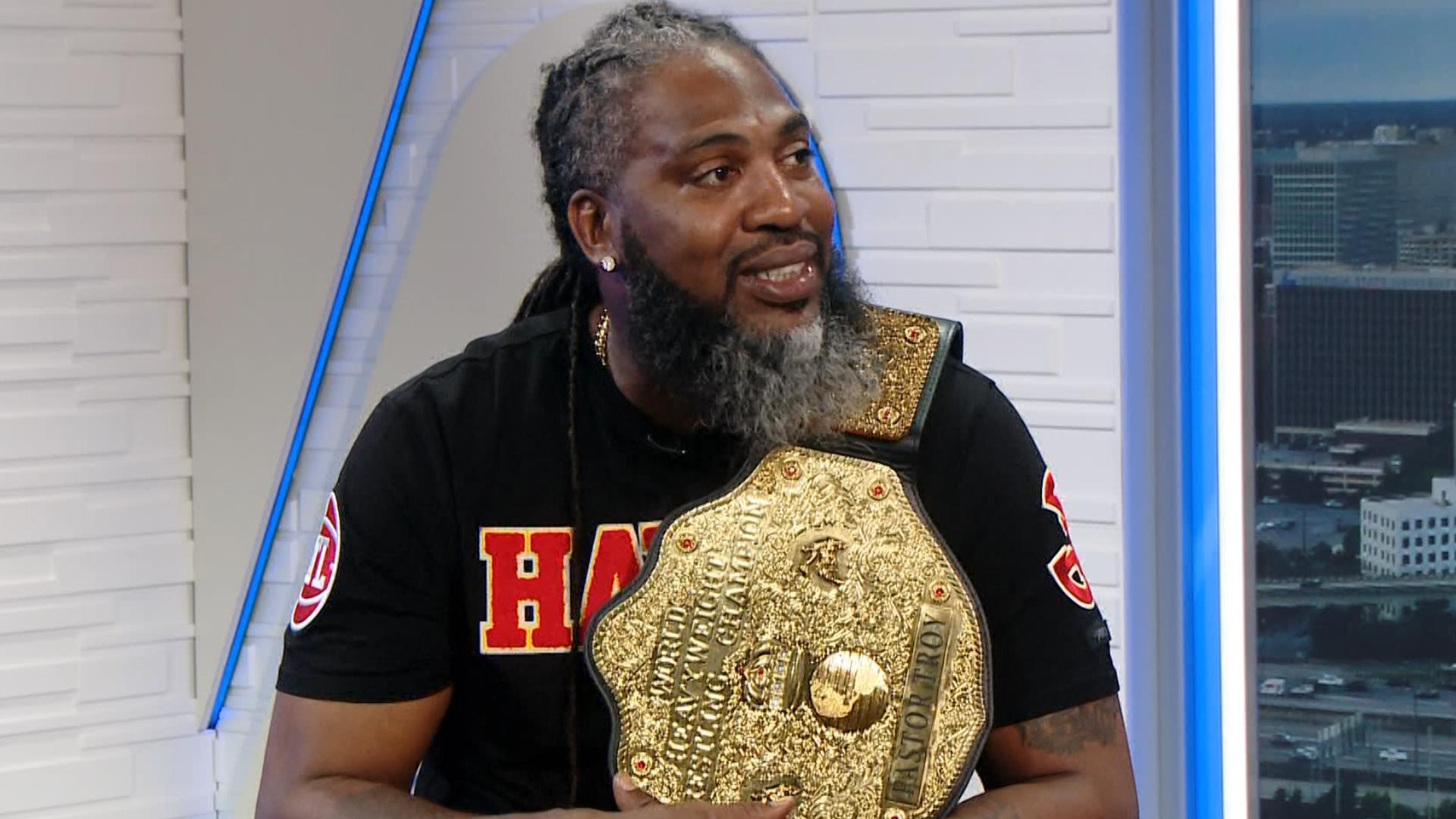 Pastor Troy performing at Hawks draft watch party | 11alive.com