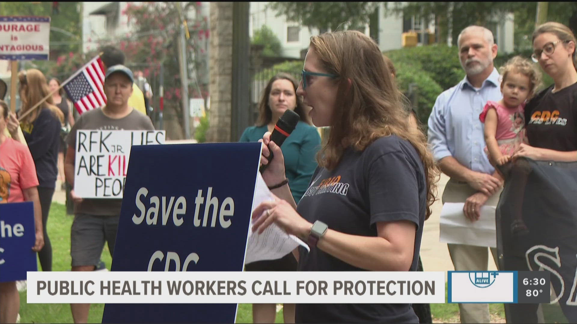 CDC staff rally for accountability after shooting | 11alive.com